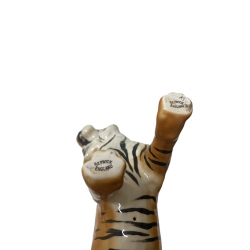 SOLD - Beswick Bengal Tiger, model no. 2096. Height 19cm, length approx ...