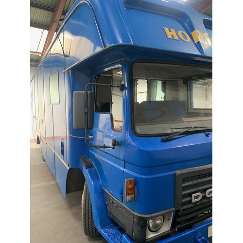 Dodge 100 Classic ‘Commando’ Horse Box/Lorry, 1983, Blue with Twin Axle ...