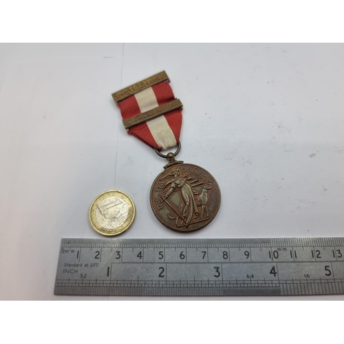 An Fórsa Cosanta Áitiúil, Irish FCA medal with ribbon and bar. Dated ...