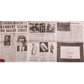 A print of the Dallas Morning News dated Saturday November 23rd 1963 ...