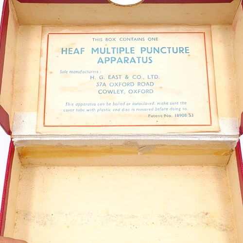 A highly interesting vintage Heaf multiple puncture apparatus, by the H ...
