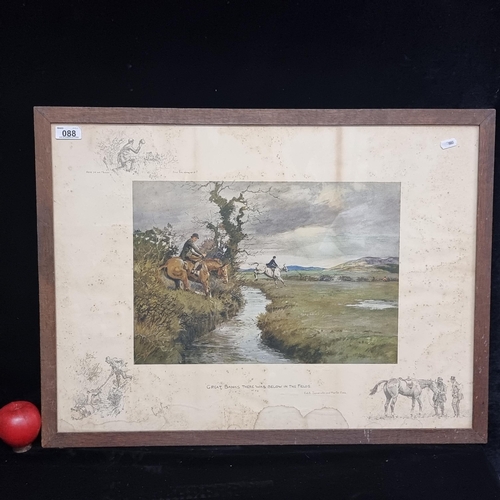 A hand coloured lithograph of a painting originally by the artist ...