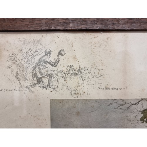 A hand coloured lithograph of a painting originally by the artist ...