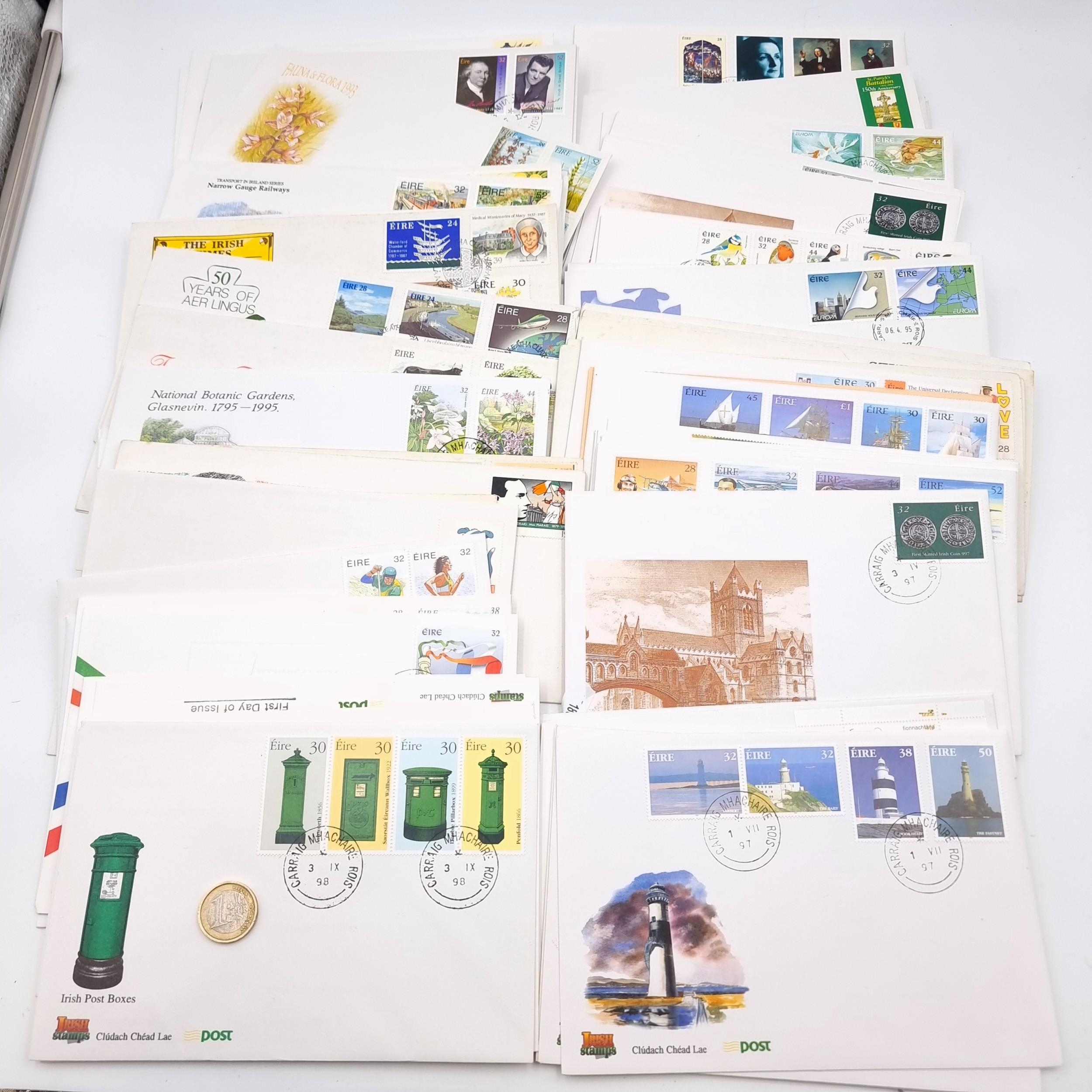 A large collection of Irish First Day stamp Covers from the 1990's ...