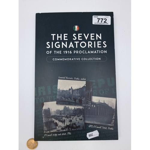 A set of 7 silver commemorative coins from The Seven Signatories of ...