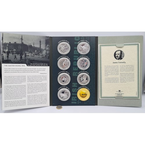 A set of 7 silver commemorative coins from The Seven Signatories of ...