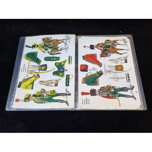 A folder containing eight prints including colourful diagrams depicting ...