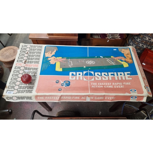 A fantastic 1970s vintage table game of Crossfire. Described as ''The ...
