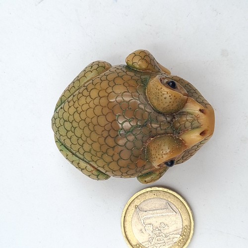 A very nice example of a Japanese Netsuke, in the form of a jewelled ...