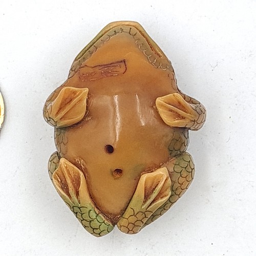 A very nice example of a Japanese Netsuke, in the form of a jewelled ...