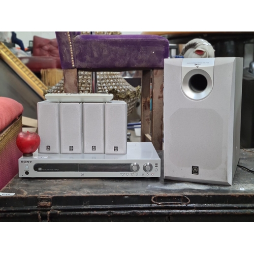 A Sony surround sound system comprising of a Sony hard disc audio ...