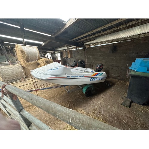 Star Lot : A Colt Sport 11ft boat By New Bourne with an Evinrude 9 HP ...