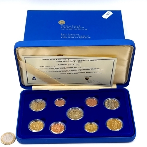 A proof set of Irish euro coin issued by the central Bank of Ireland ...