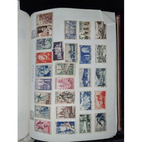 A very full album of mounted stamps inc Lots of full pages of vintage ...