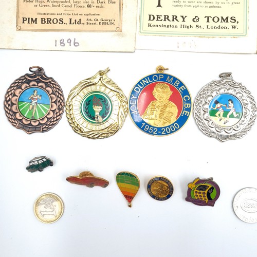An interesting collection of motoring memorabilia items, some dating ...