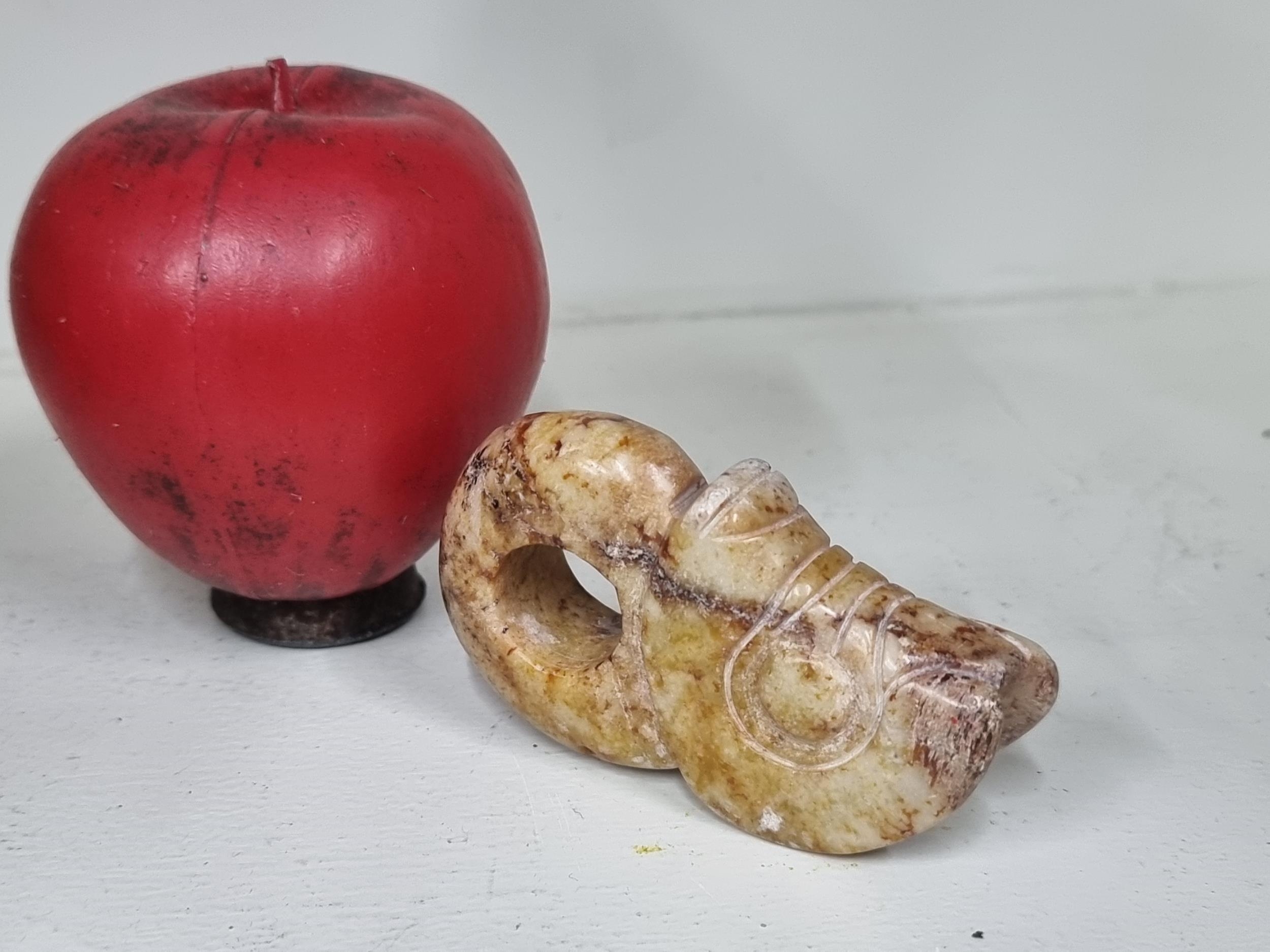 An incredible Chinese calcified yellow jade Zhulong ('Pig Dragon ...