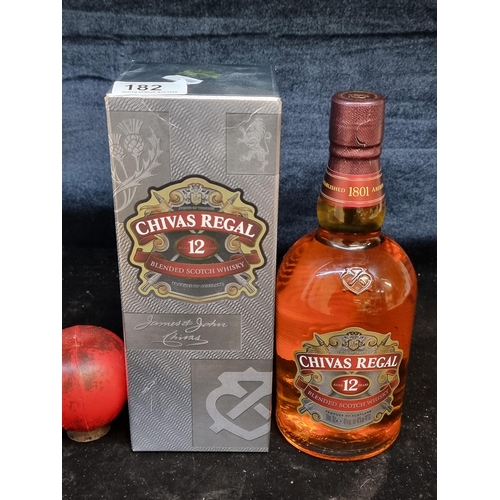 A bottle of scotch whisky Chivas Regal aged twelve years. RRP €42.00