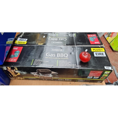 A brand new in the box Barbeque gas BBQ twin valve control and side ...