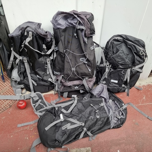 Four s new Crivit hiking back packs.