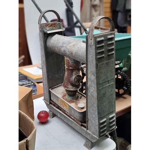Vintage Eltex Galvanised Aluminium Portable Paraffin Heater for a ...