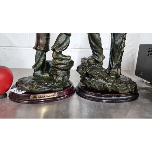 Two bronze toned Native American figurines, part of "The Juliana ...