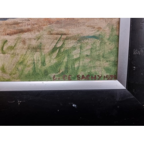 Star Lot: A wonderful original Leon De Sachy (Irish, b. 1943) oil on ...