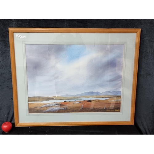 Star Lot: An original very large 'Peter Knuttel' (Irish. b.1945 - d ...