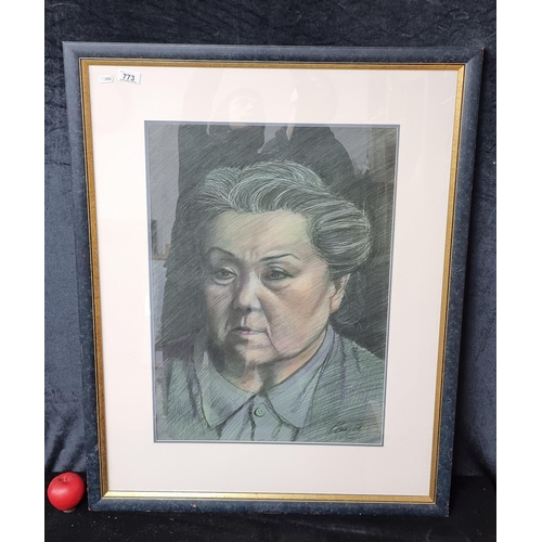 Star Lot: An original very large 'Patrick Campbell' pastel painting ...