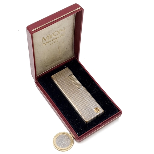 A MYON Orfèvre depuis 1919 Paris lighter. Comes in original ...