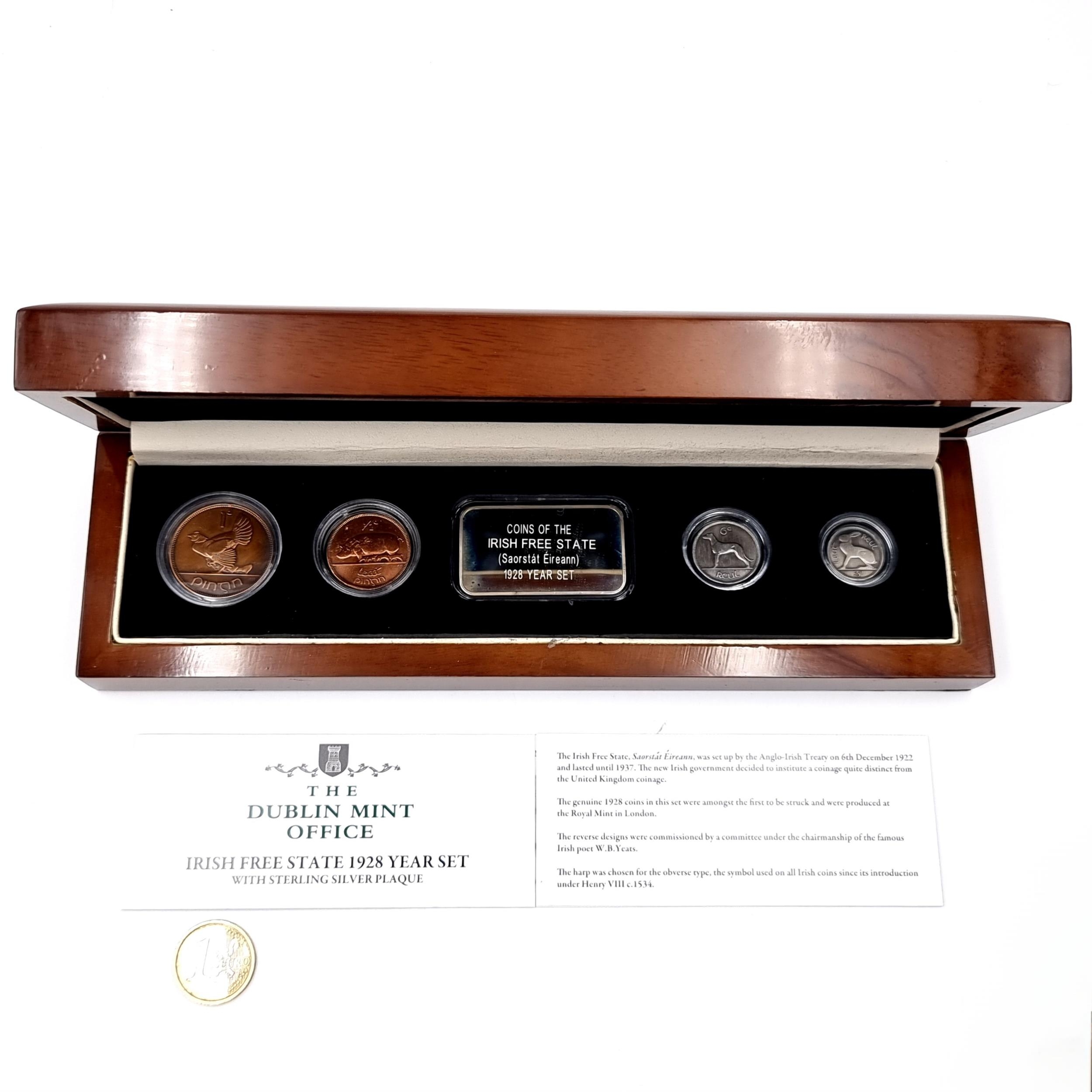 A presentation collection of the Irish free state coins 1928 year set ...
