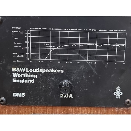 Star lot : A good Pair of vintage B&W DM5 Loudspeakers, designed and ...
