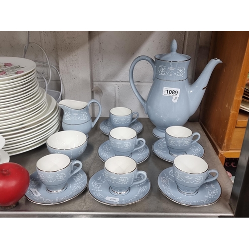 A fabulous hand painted Arklow Pottery coffee set from the 'Belvedere ...