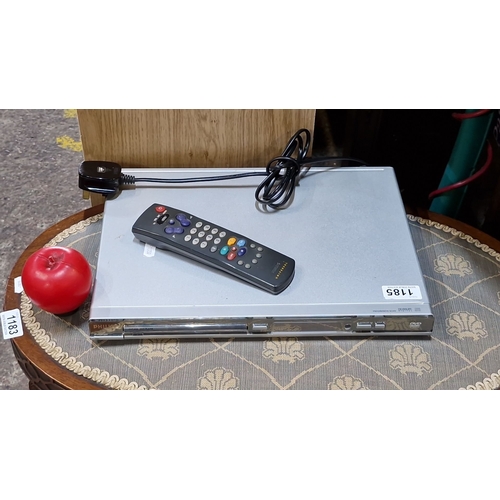 Philips DVP3020 DVD player with remote control. Sleek silver design ...