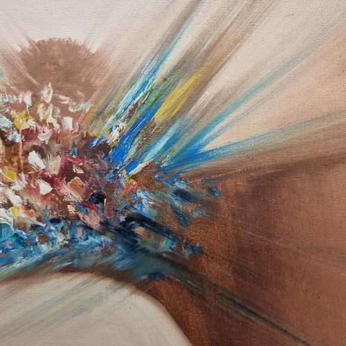 Star Lot: A large original evocative 'Patricia Larsen' oil on board ...
