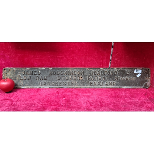 Star lot : A heavy antique original cast iron railway sign reading ...