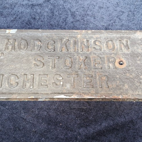Star lot : A heavy antique original cast iron railway sign reading ...