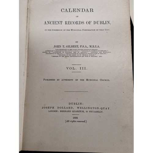 Two intriguing antique Hard back books. Titled 'Calendar of Ancient ...