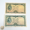A Lady Lavery one pound bank note dated 2.9.59. Good rare dates on these.
