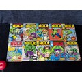 A selection Ten 'The Incredible Hulk' Pocket Book Comics from the 1980s.