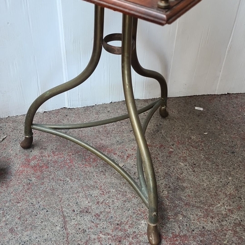 Star Lot : An Antique mahogany square two-tier revolving book stand ...