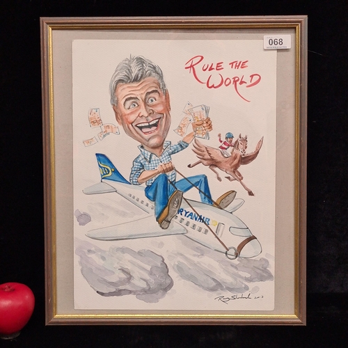 A characterful original 'Ray Sherlock (Irish)' water colour on paper ...