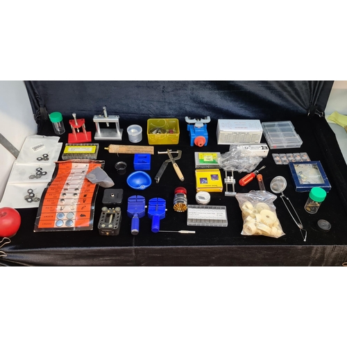 A large selection of watch making tools including a Watch Case Back ...