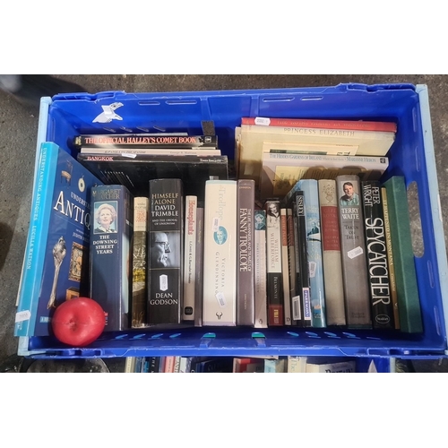 Crate containing c.25 mixed hardbacks and paperbacks, chiefly 20th ...