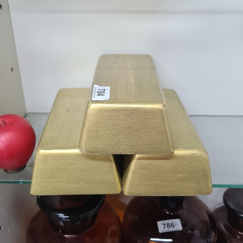 Three movie props depicting solid gold bars. Due to the price of Gold ...