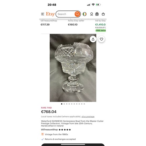 Star Lot: A vintage spectacular Waterford Crystal master cutter ...