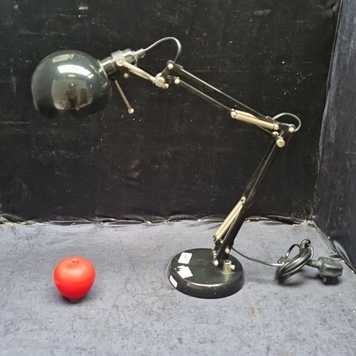 Black enameled steel architect-style desk lamp, model “Forså” Type ...