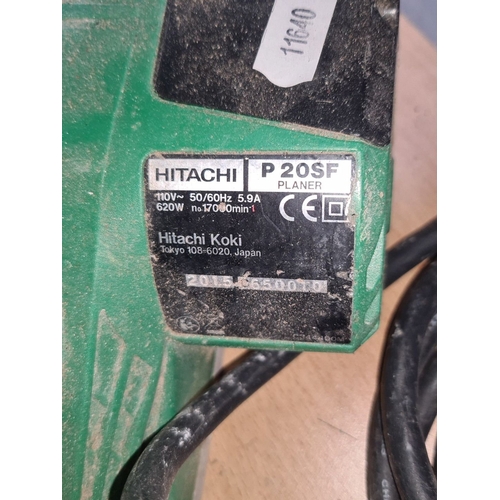 Hitachi P20SF 110-volt electric hand planer, 620 W, 17,000 rpm, with ...