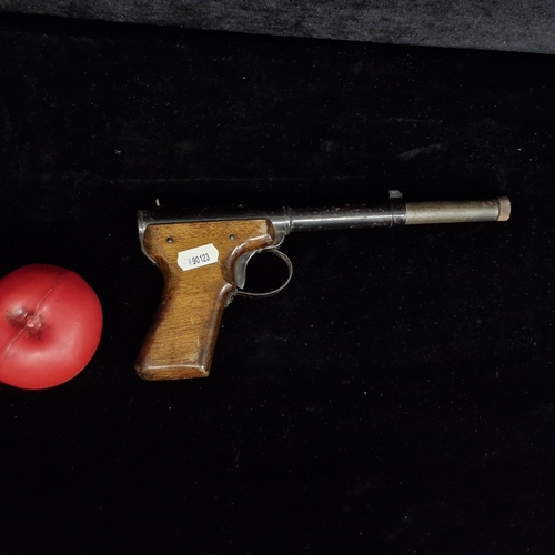 A vintage Diana Mod 2 air pistol made in Great Britain. wall hanger only.