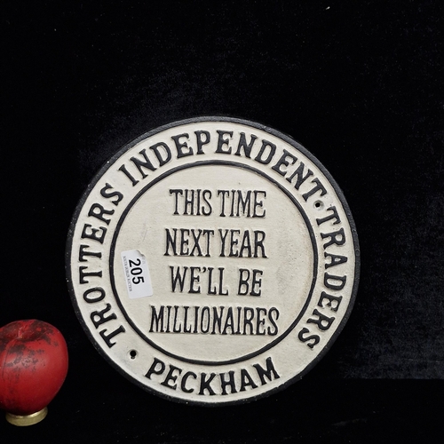 A heavy cast metal wall plaque from the TV show Only Fools and Horses ...