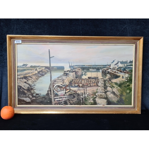 Star Lot: 'Gerald Walby' A very large original 'Gerald Walby' oil on ...